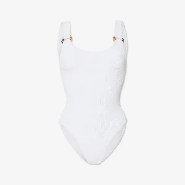 Burberry X Hunza G Domino Swimsuit - White