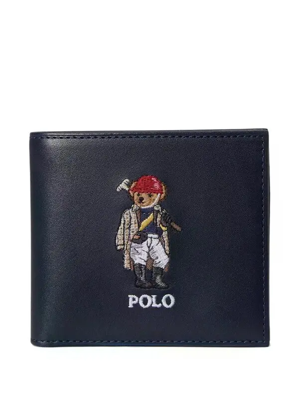Polo Ralph Lauren Polo Bear Leather Wallet - Blue