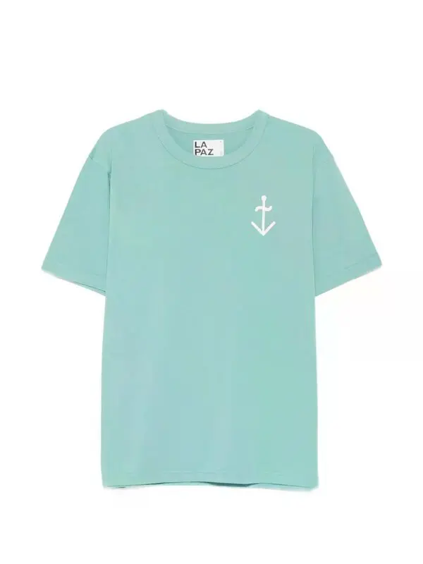 LA PAZ Logo-print T-shirt - Brown