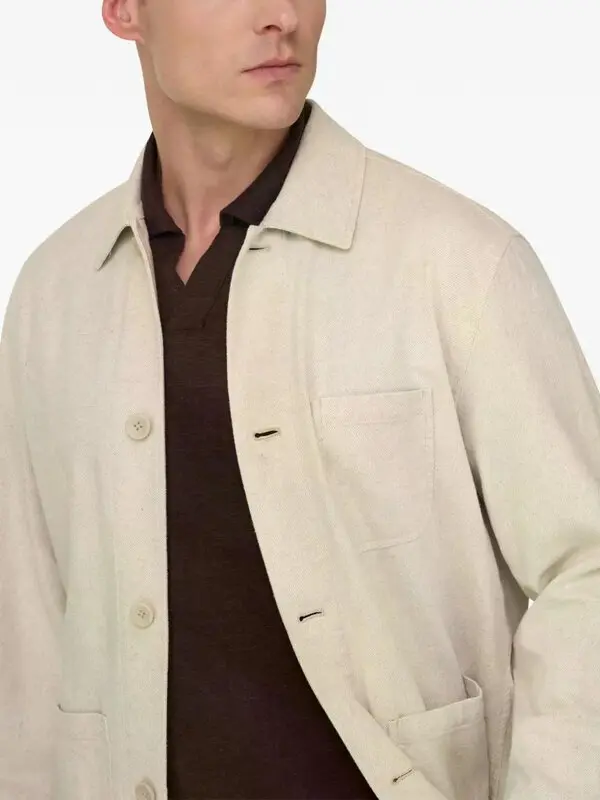 Boggi Milano Patch-pocket Overshirt - Neutrals