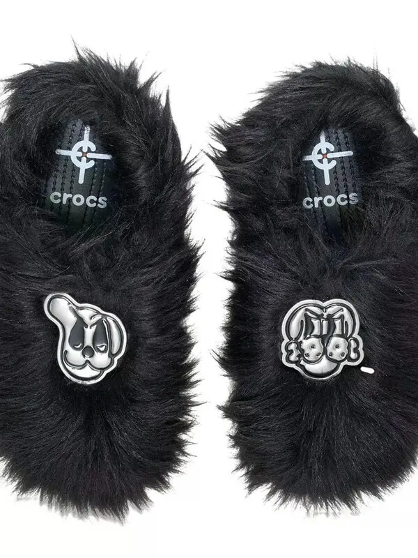 CROCS X Chito Faux-fur Graphic-print Clogs