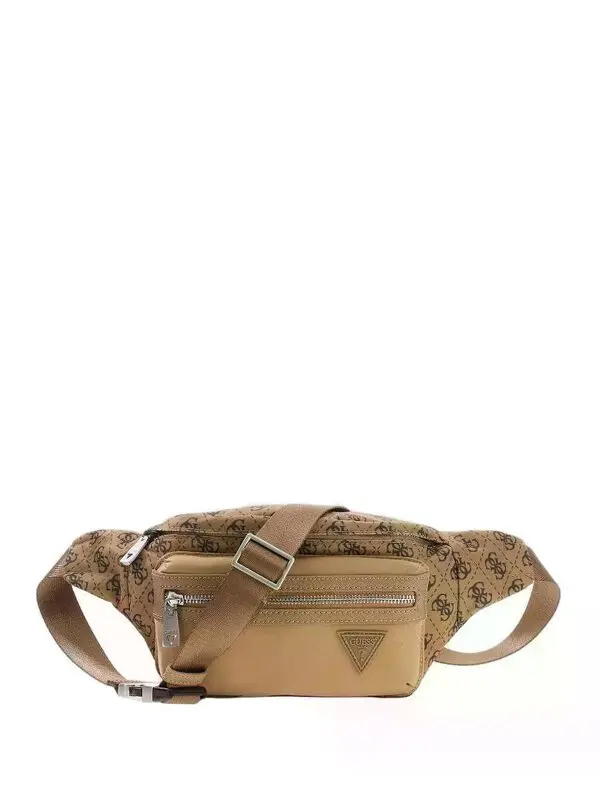 Guess Berlin 4g Logo Print Belt Bag - Neutrals
