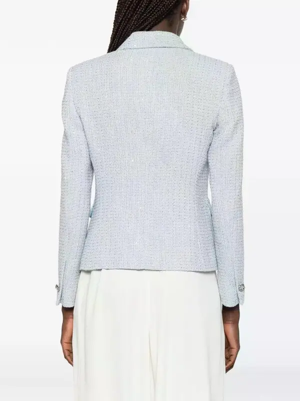 Tagliatore Embellished Jacket - Blue