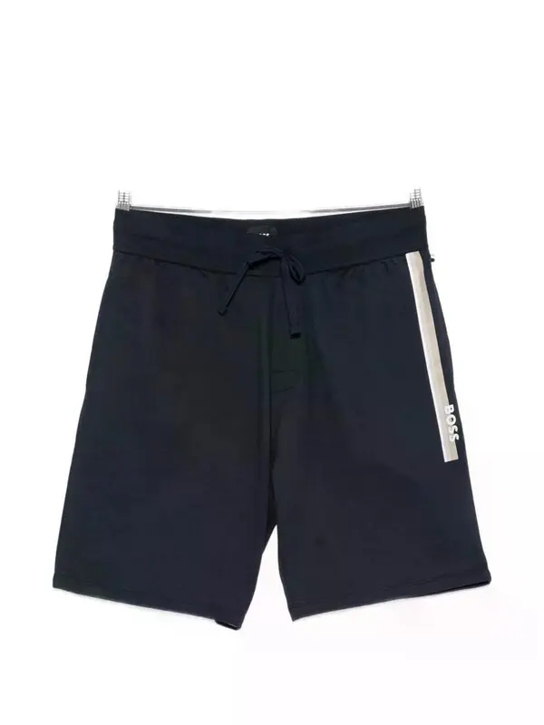 BOSS Logo Print Drawstring Shorts