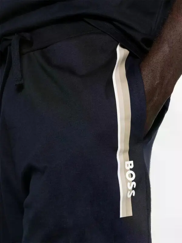 BOSS Logo Print Drawstring Shorts
