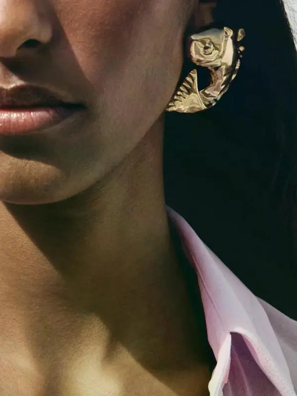 Jacquemus The Poisson Earrings - Gold