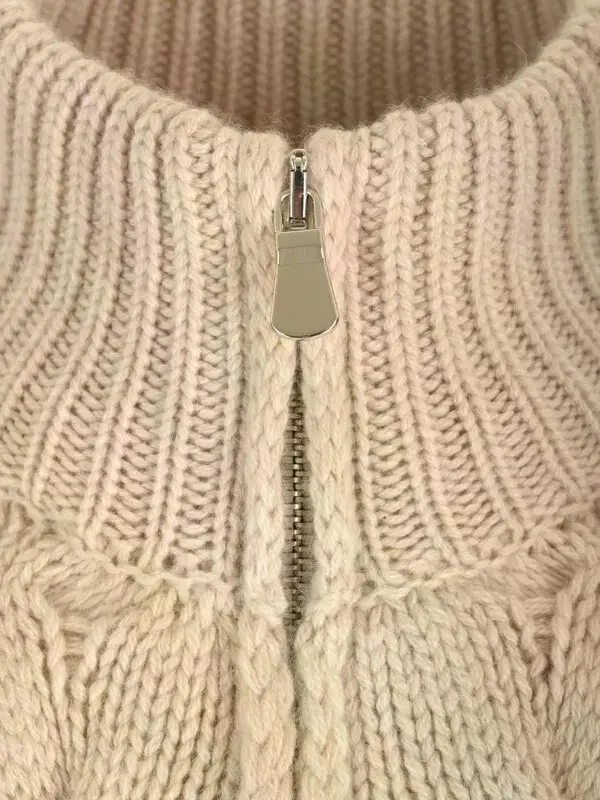 AL DUCA D’AOSTA 1902 Cable-knit Zip-up Cardigan
