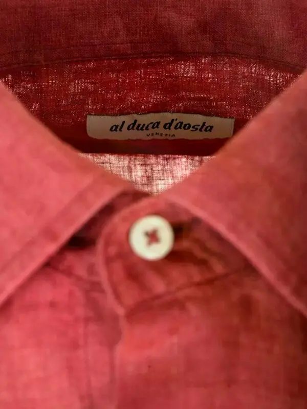 AL DUCA D’AOSTA 1902 Slim-fit Washed-linen Shirt