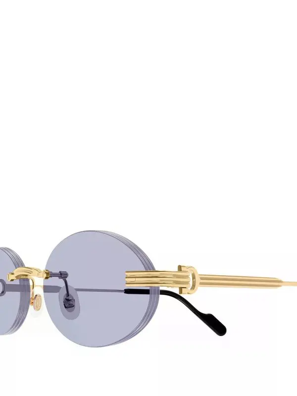 Cartier Rimless Oval-frame Sunglasses