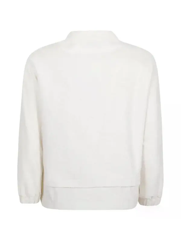 Moncler Zip-up Panelled Cardigan - Neutrals