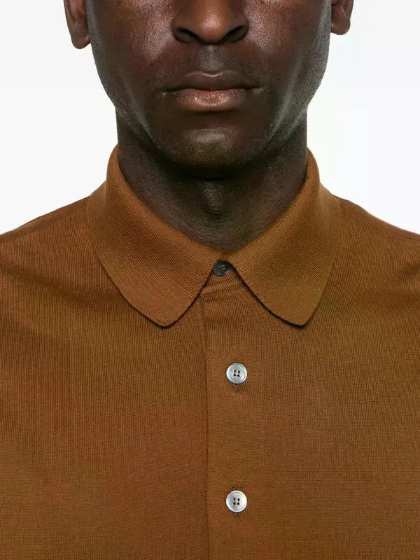 Zegna Short-sleeve Polo Sweater - Red
