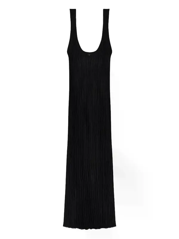 LANVIN Ribbed Sleeveless Midi Dress