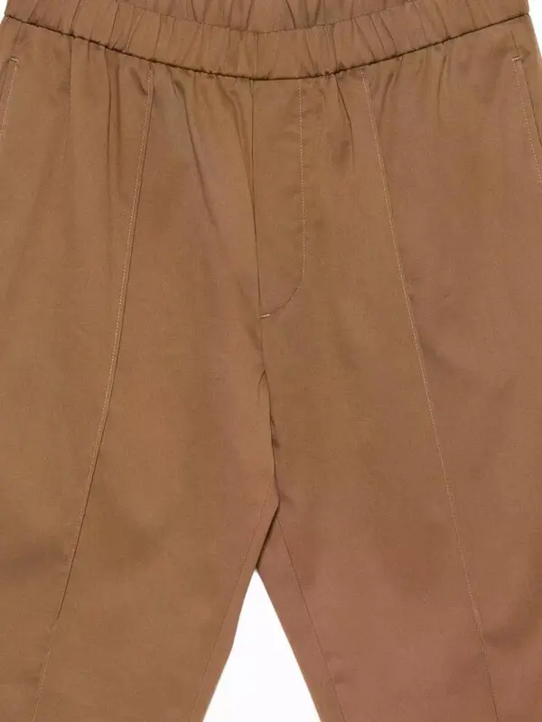 PAOLO PECORA Straight Leg Trousers With Pintuck Detail