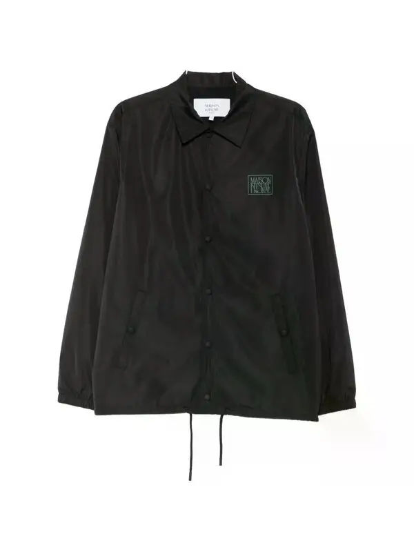 Maison Kitsuné Logo Print Press-stud Jacket