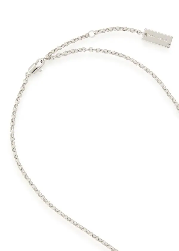 Marc Jacobs Plated Brass Charm Necklace - Silver