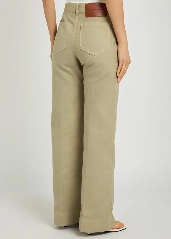 Victoria Beckham Alina Wide-leg Jeans - Grey