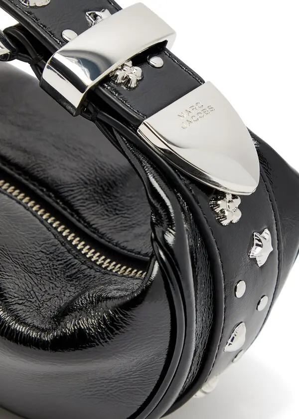 Marc Jacobs Party Studded Glossed Leather Top Handle Bag