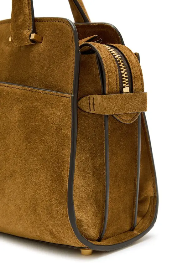 METIER Private Eye Mini Suede Top Handle Bag