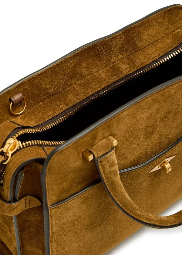 METIER Private Eye Mini Suede Top Handle Bag