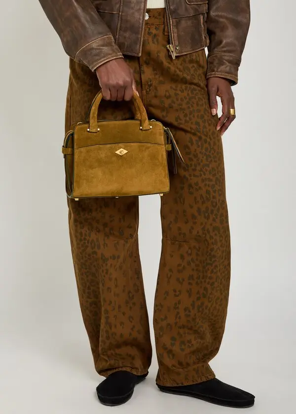 METIER Private Eye Mini Suede Top Handle Bag