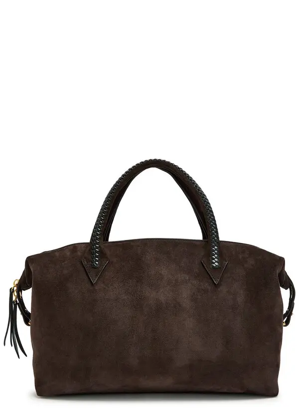 METIER Vérité City Suede Tote Bag - Chocolate