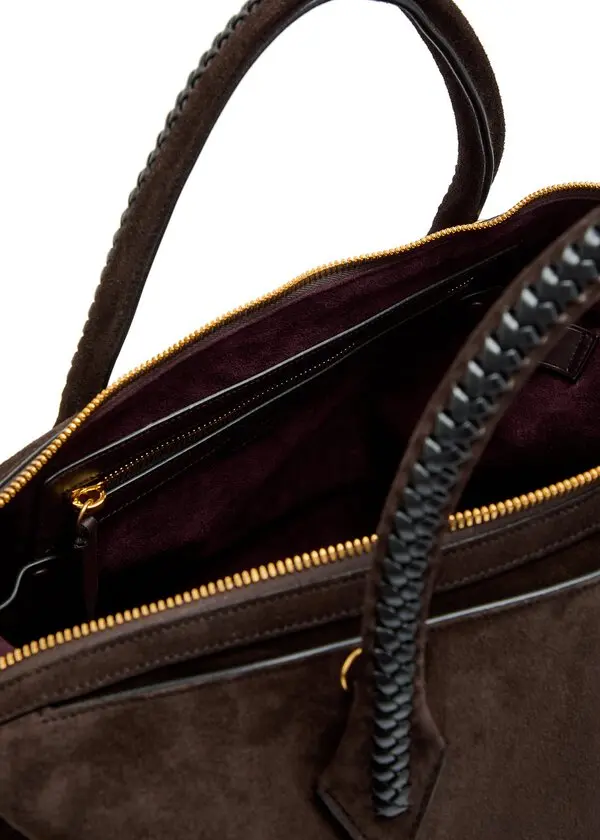 METIER Vérité City Suede Tote Bag - Chocolate