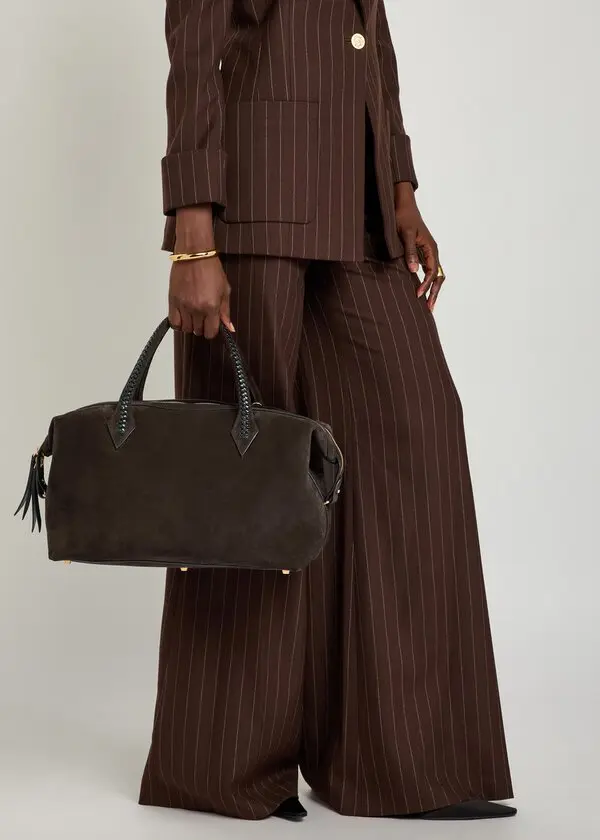METIER Vérité City Suede Tote Bag - Chocolate