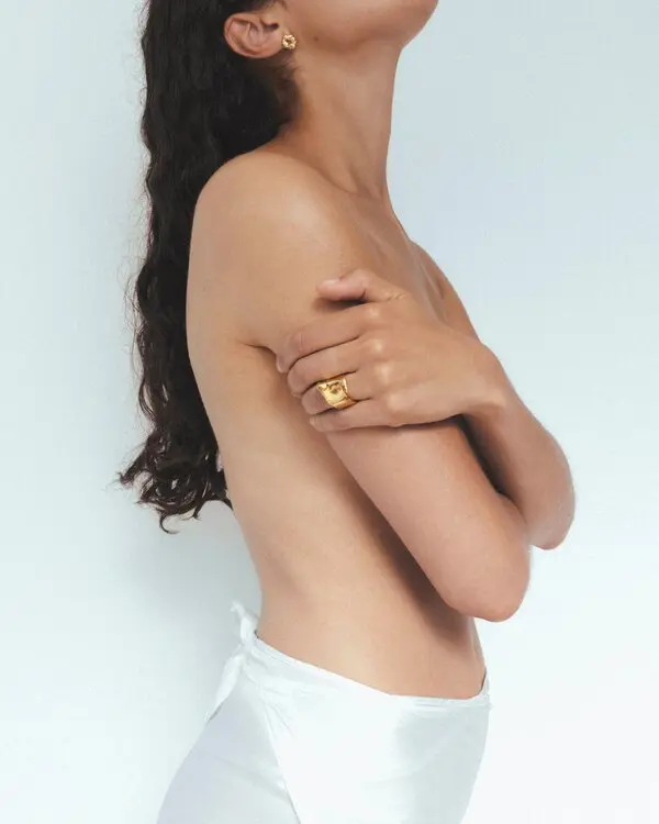 Completedworks Peak Ring In -plated Brass - Gold