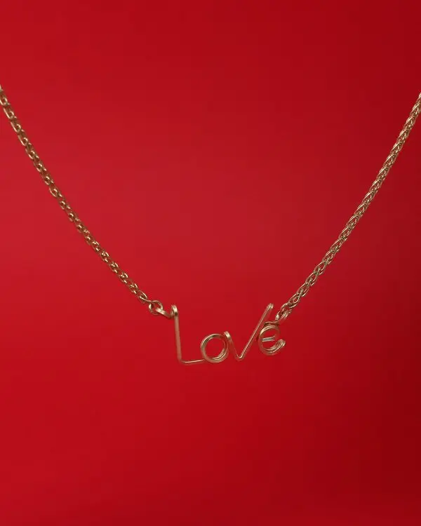 ATELIER PAULIN Love' 14k -filled Pendant Necklace