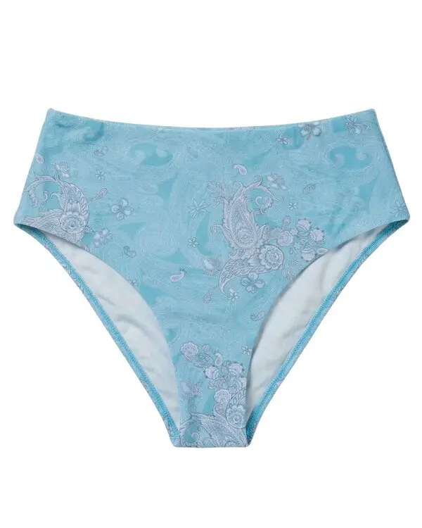 LORDS OF HARLECH Henrietta Paisley Bikini Bottom - Blue