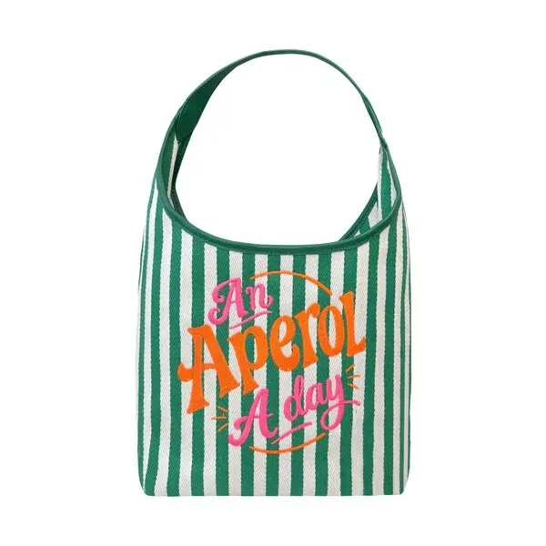 LILLY LOVES Embroidered Tote Bag - Green