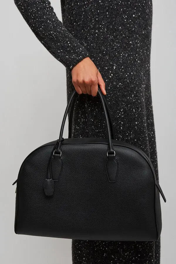 THE ROW India 15.75 Top Handle Bag - Black