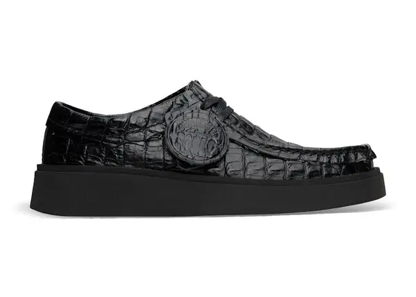 Clarks Martine Rose X Torview Croc Embossed Lace Up