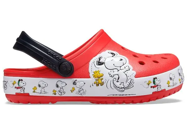 CROCS Fun Lab Clog Peanuts Snoopy Woodstock - Flame