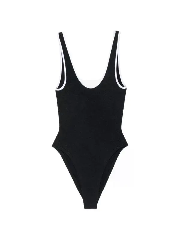Hunza G Crinkle-effect Swimsuit - Black