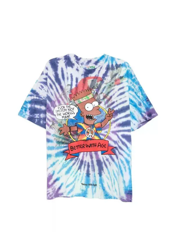 BETTER WITH AGE Tie-dye Graphic-print T-shirt
