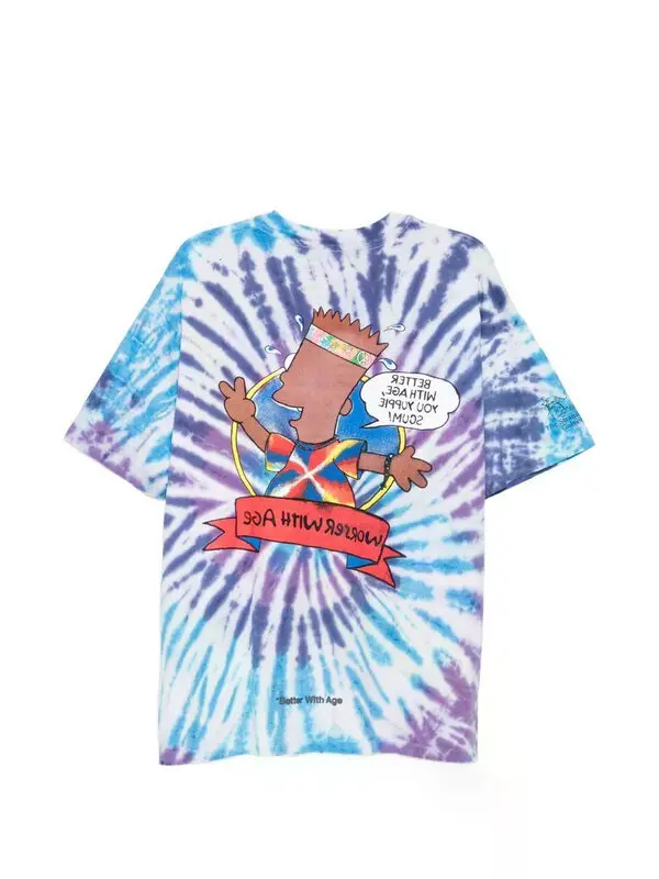 BETTER WITH AGE Tie-dye Graphic-print T-shirt
