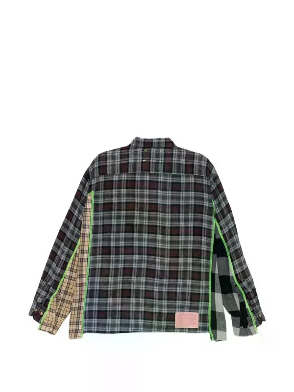 BETTER WITH AGE Patch-detail Checked Shirt