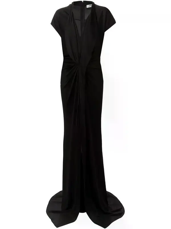 Givenchy Draped V-neck Maxi Dress