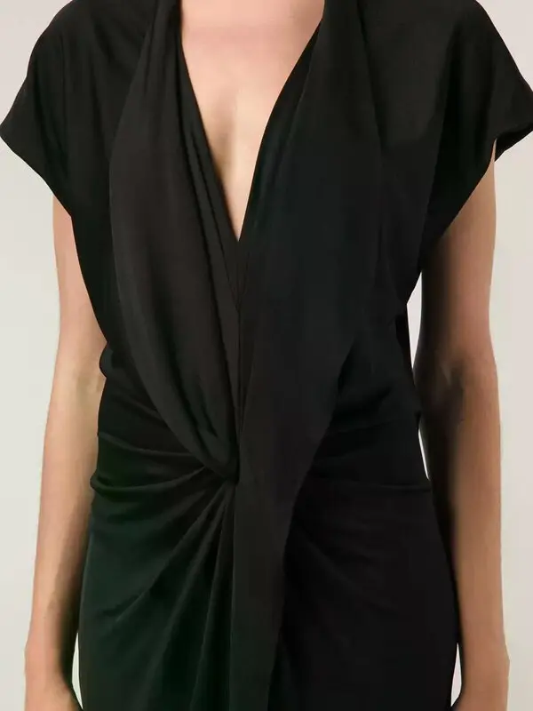 Givenchy Draped V-neck Maxi Dress