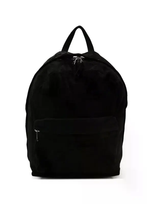 GIORGIO BRATO Suede-panelled Leather Backpack - Black