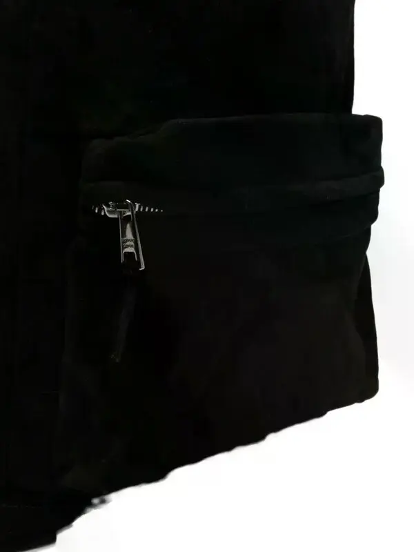 GIORGIO BRATO Suede-panelled Leather Backpack - Black