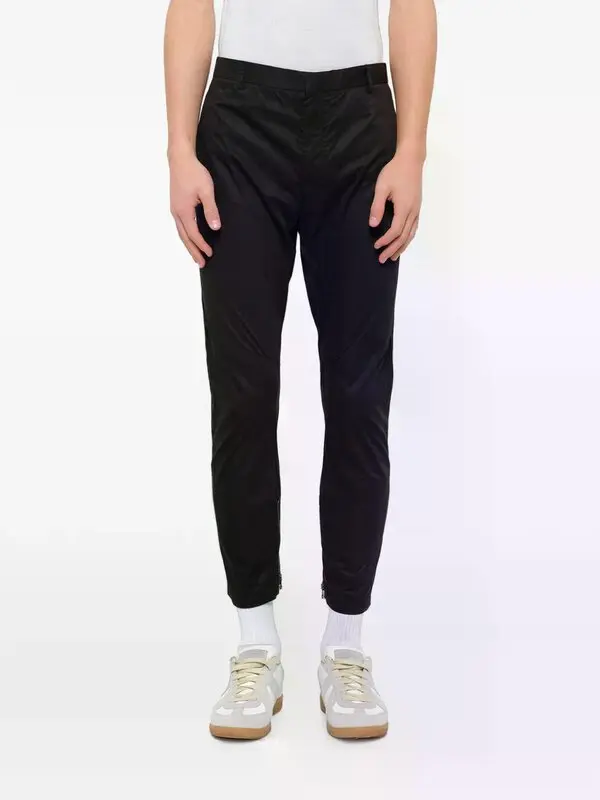 LANVIN Cropped Trousers With Zip Fastening - Black