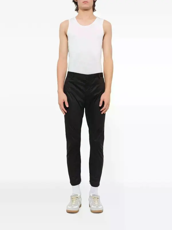 LANVIN Cropped Trousers With Zip Fastening - Black