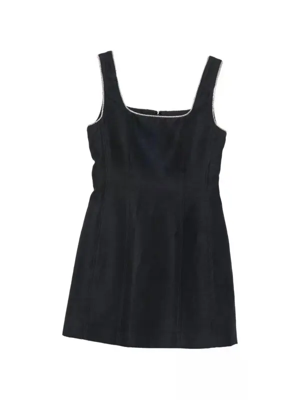 Maje Crystal-embellished Square-neck Mini Dress
