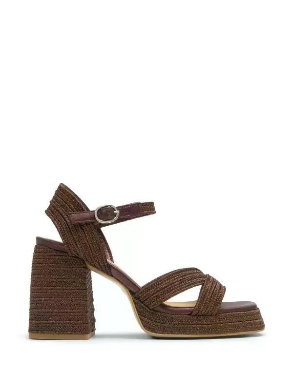 CastaÑer Vallee Braided Platform Sandals - Brown