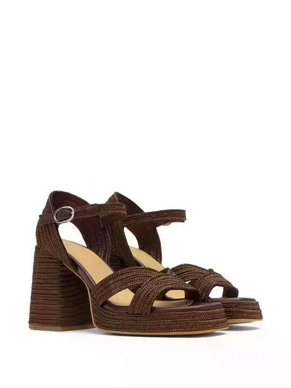 CastaÑer Vallee Braided Platform Sandals - Brown