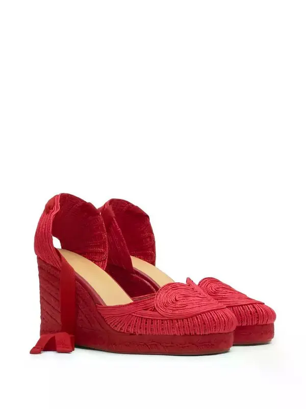 CastaÑer Cacia Heart-motif Wedge Espadrilles
