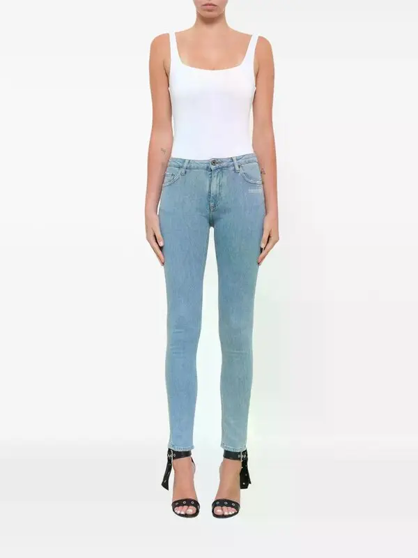 Off-White Skinny Jeans - Blue