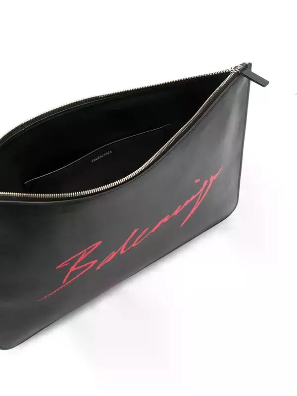 Balenciaga Signature Logo Pouch